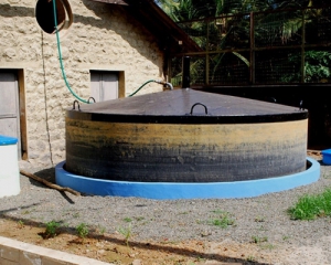 Floating drum biogas plant - Sewaf Energy India Private Limited